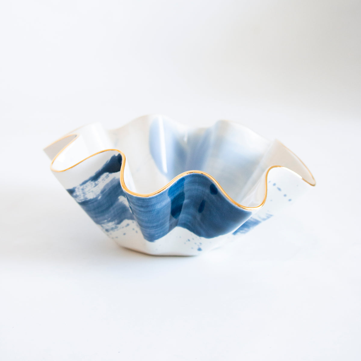Bijou Blue Watercolor Wavy Bowl – Shop Susan Gordon Pottery