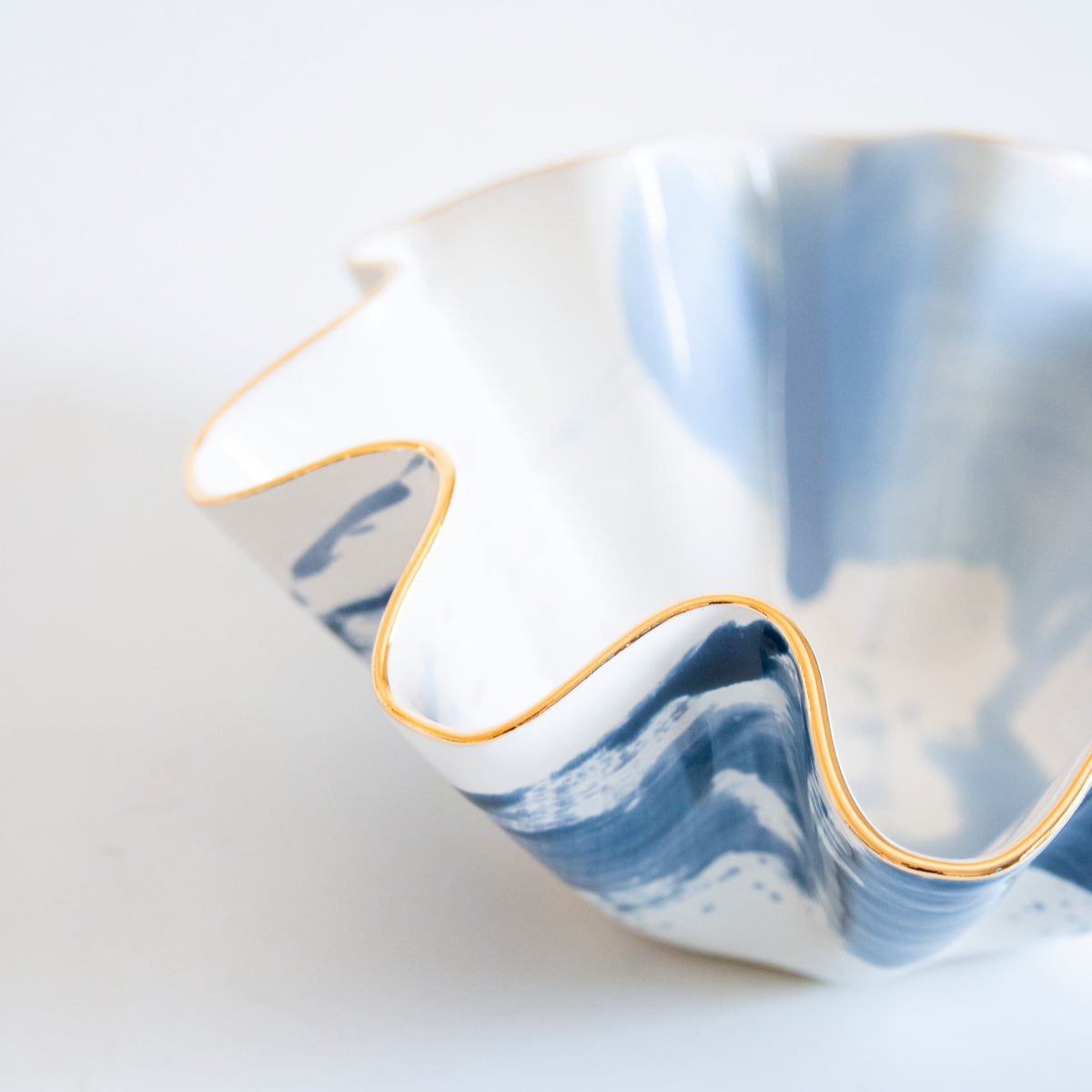 Bijou Blue Watercolor Wavy Bowl – Shop Susan Gordon Pottery